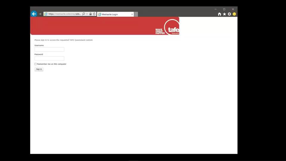 Mediasite Using the My Mediasite Editor