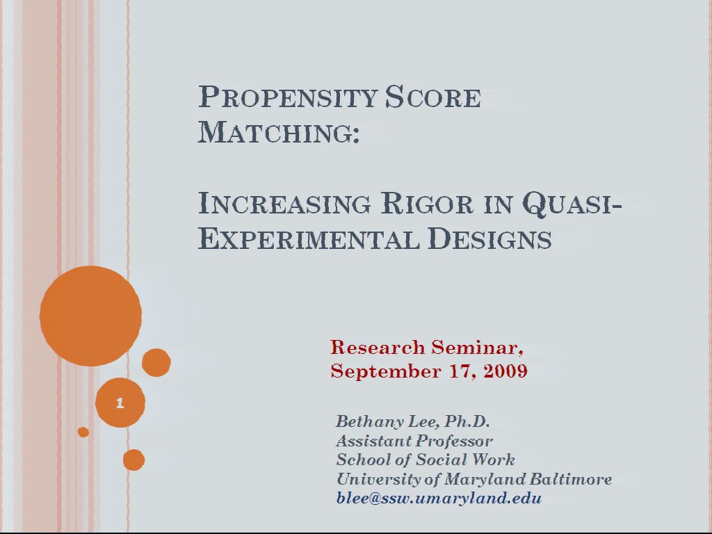 Propensity Score Matching